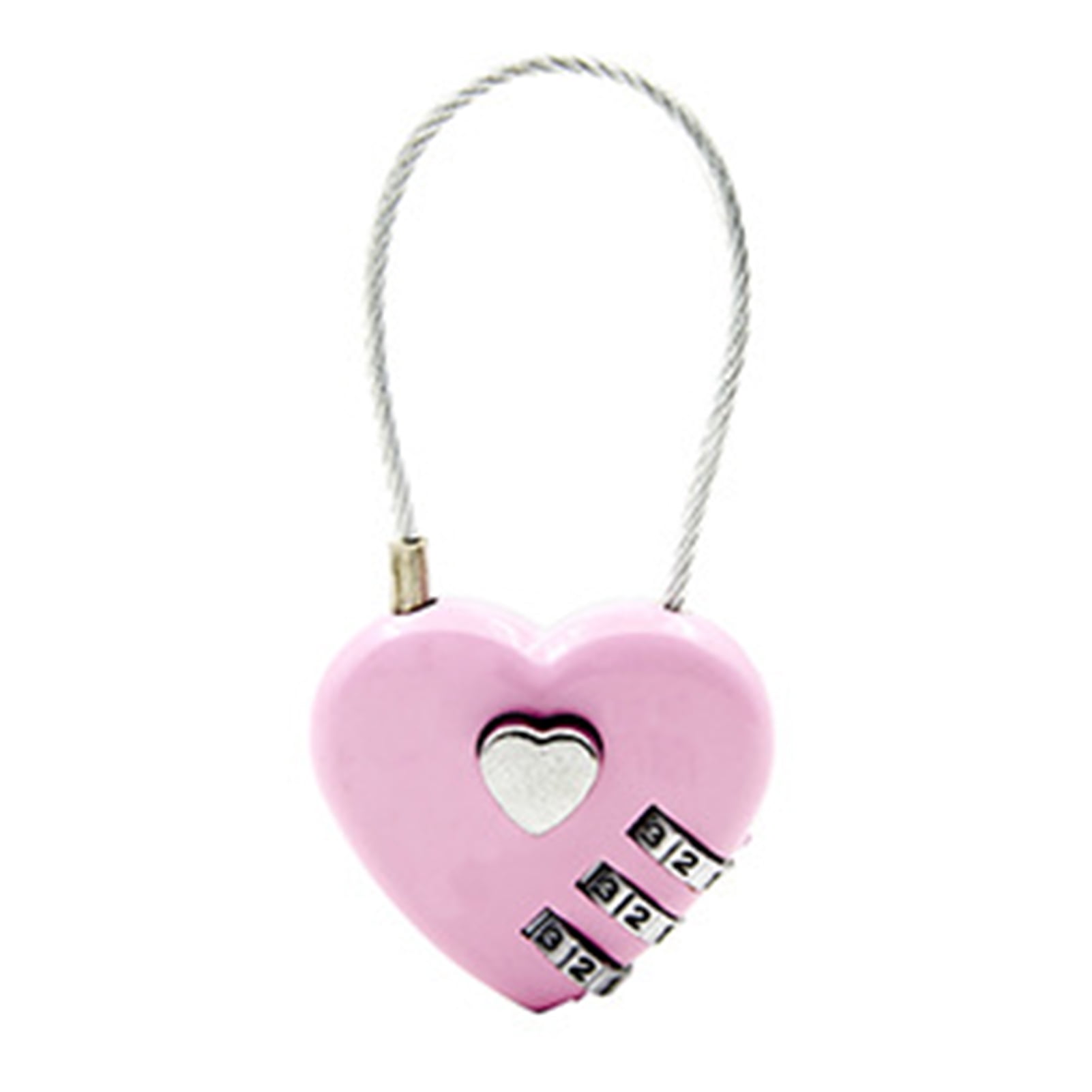 063U Combination Lock Waterproof Resettable Zinc Alloy Love Heart Shape ...
