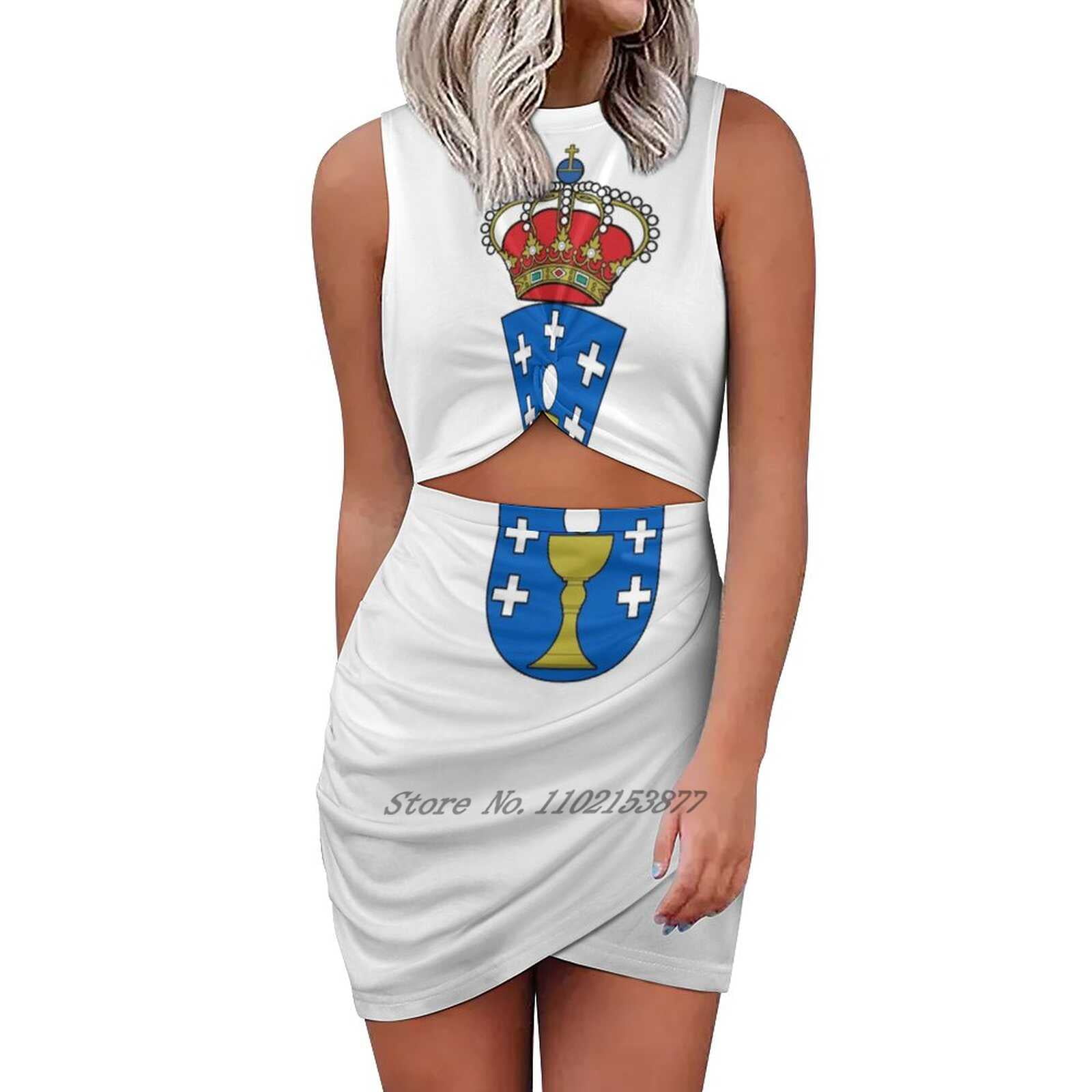 065 _ 1 - Santiago De Compostela - Coat Of Arms Loose Pocket Dress ...