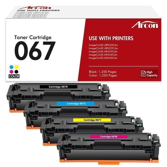 067H 067 Toner Cartridge Set 4-Pack MF656Cdw MF654Cdw High Capacity ...