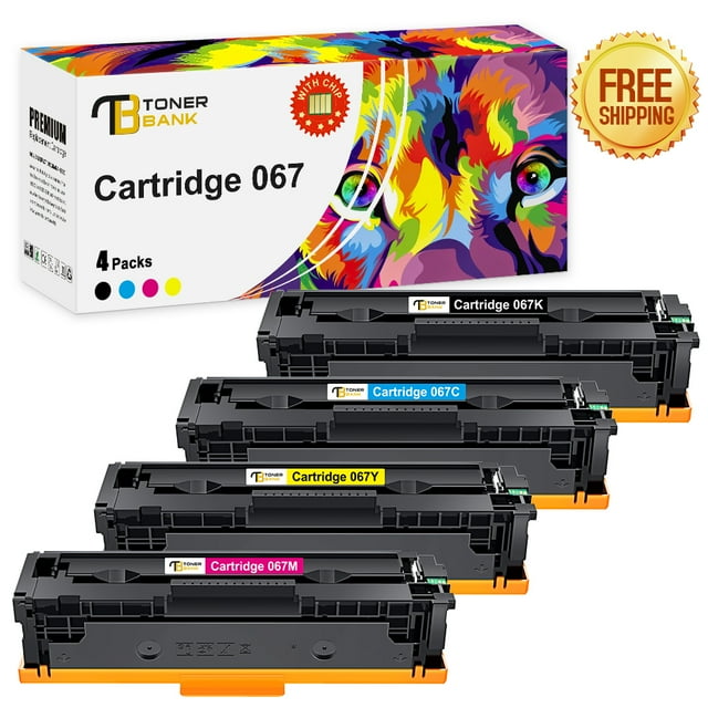 067 067H Toner Cartridge 4-Pack MF656Cdw Compatible for Canon 067 for ...