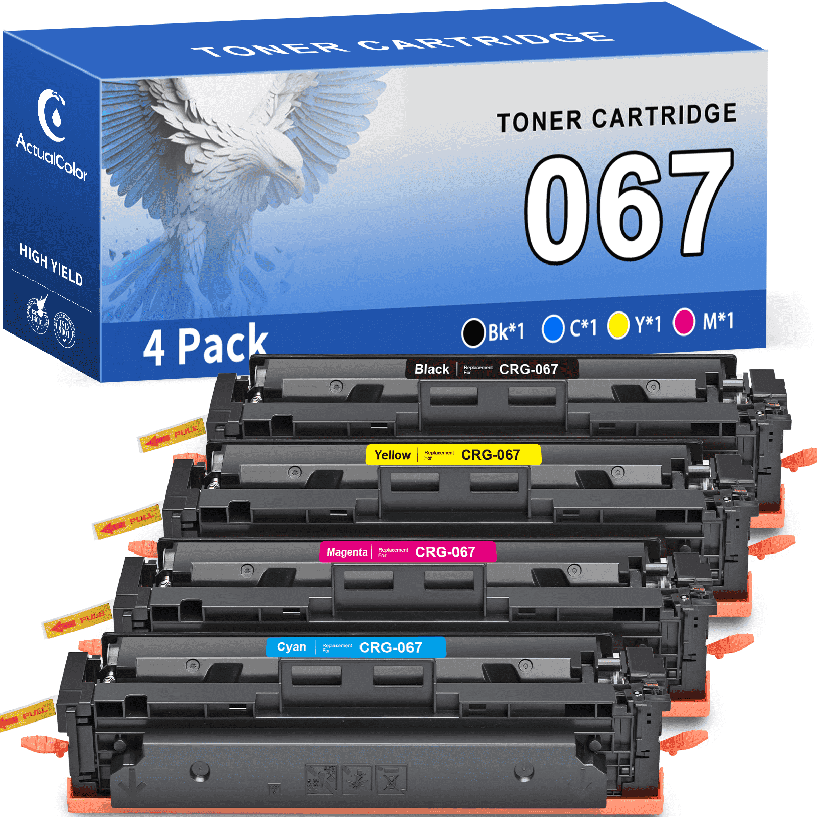 067 Toner Cartridge Compatible for Canon CRG-067 imageCLASS MF656Cdw MF654Cdw MF653Cdw LBP633Cdw ...