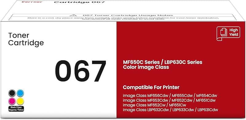 067 067H Toner Cartridge Set Mf656Cdw Mf656 Mf652Cdw High Yield ...