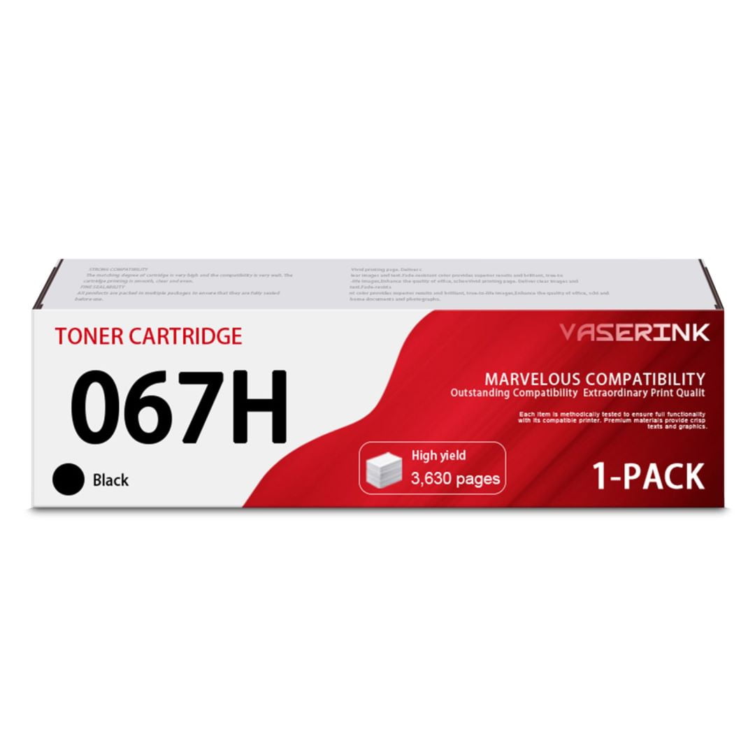 067H 067 Black Toner Cartridge, High Capacity, Replacement for Canon ...