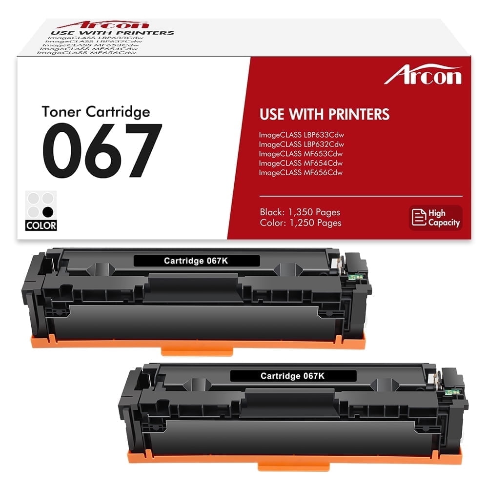 Arcon 067H Toner Cartridge Compatible for Canon MF653Cdw, Black Cyan ...