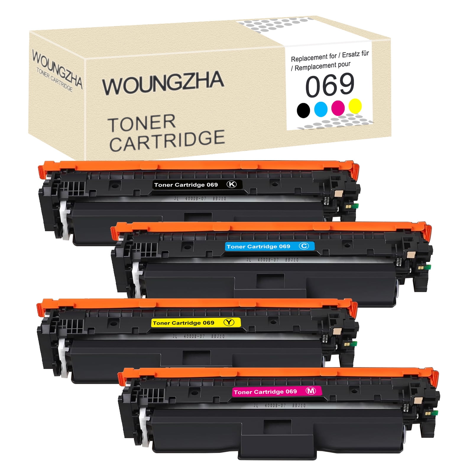 069 069H 4-Pack Compatible Toner Cartridge Replacement for Canon 069 ...