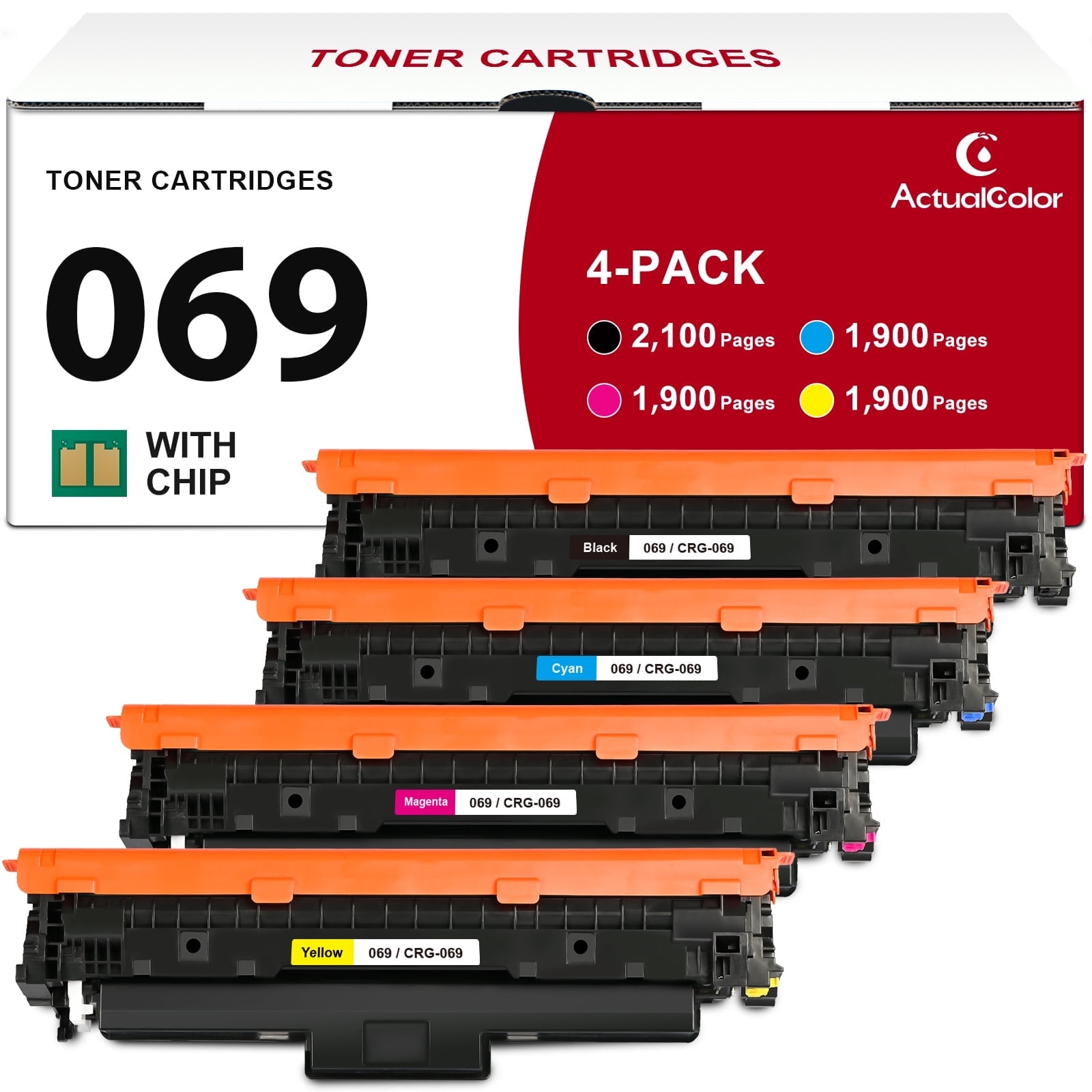 069 069H Toner Cartridge Set Compatible for Canon 069 CRG-069 for ...