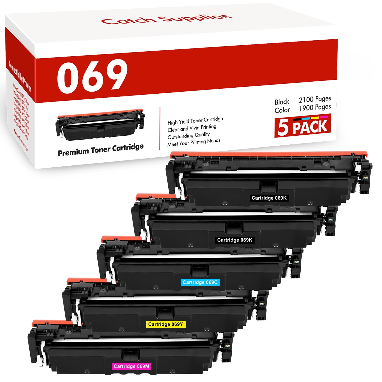 069 069H Toner Cartridge With Chip Compatible for Canon Cartridge 069 ...