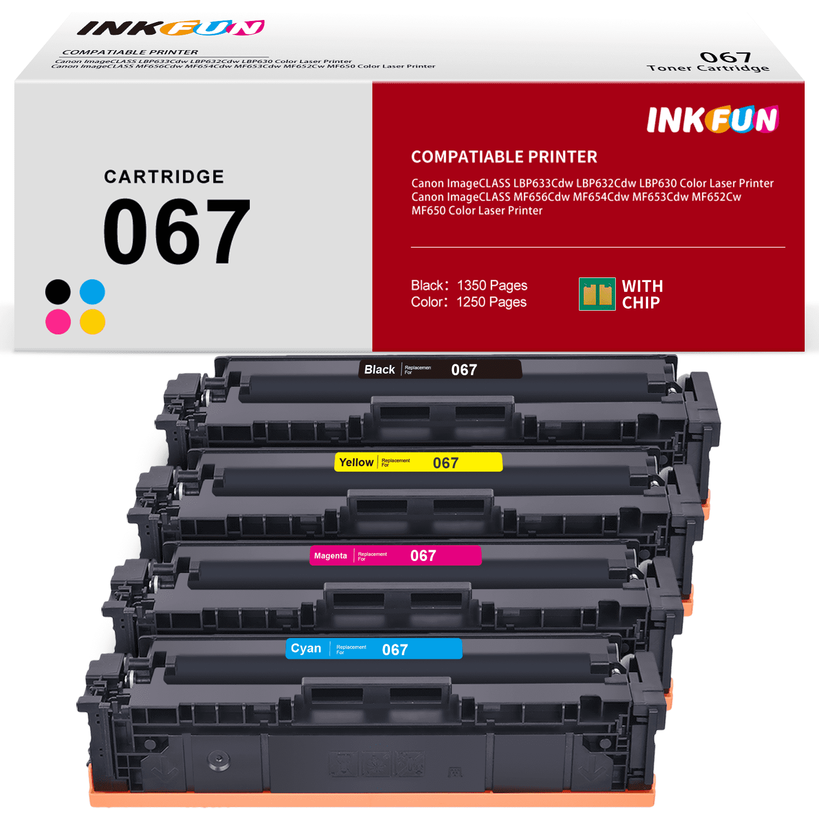 069 Toner for Canon 069 069H CRG-069 Toner Cartridge Set for Canon ...
