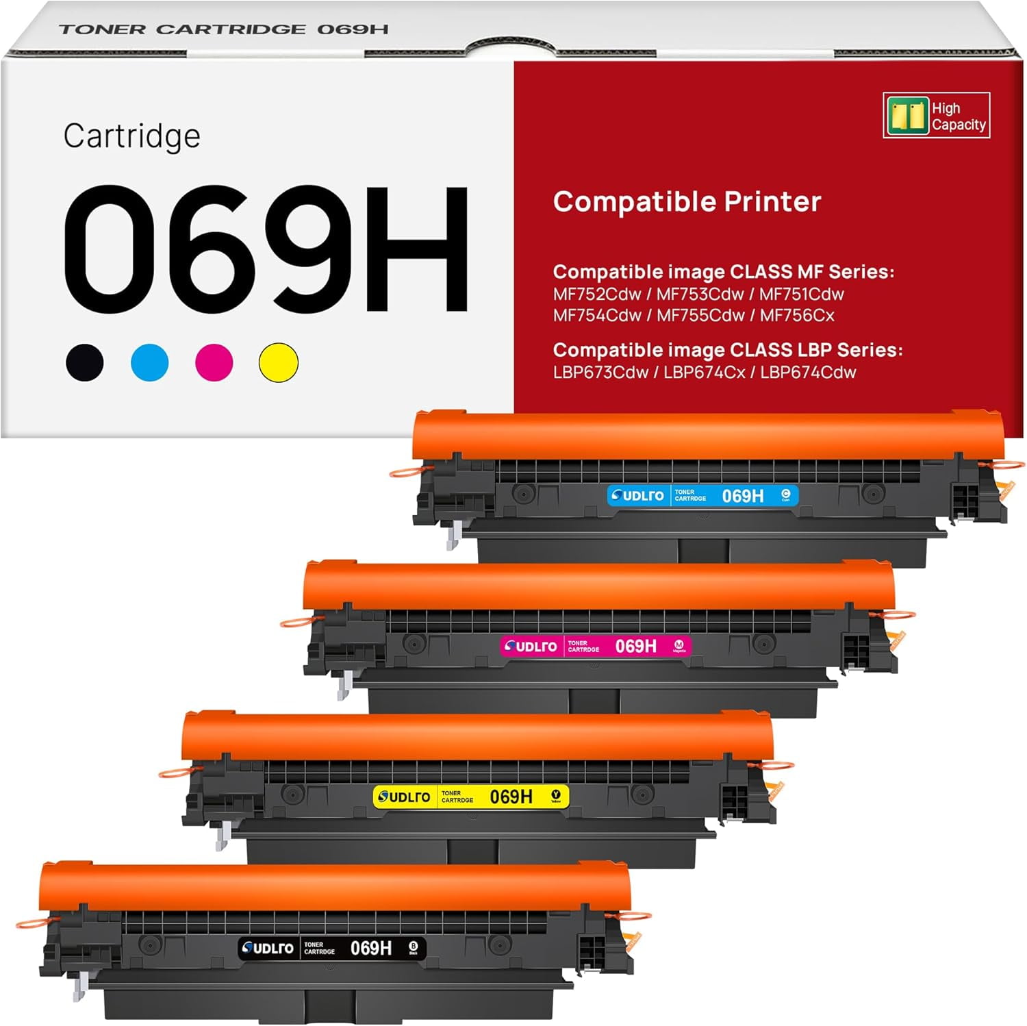 069H Toner Cartridge Set: MF753Cdw Toner Replacement for Canon 069H ...