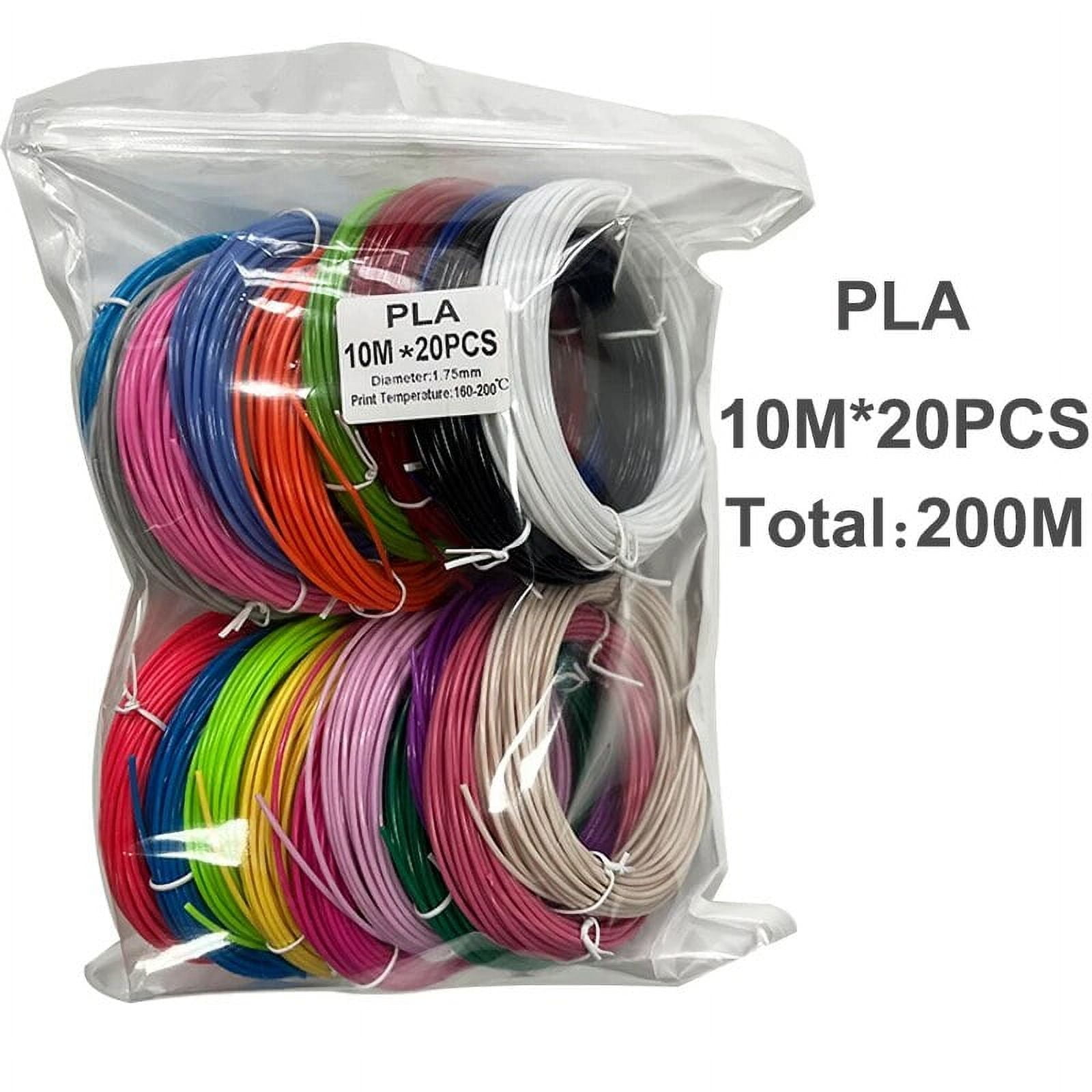 06A Plus 3D Printing Pen 6-Speed Adjustable - Includes Drawing 24 Starter Colors of PLA ...