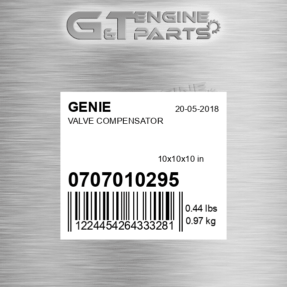 07.0701.0295 VALVE COMPENSATOR fits Genie (New OEM) - Walmart.com