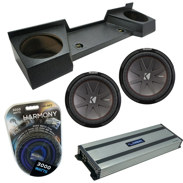 07-13 Chevy Silverado Ext Cab Kicker CWR12 Dual 12 Rhino Sub Box HA-A1500.1 - Walmart.com