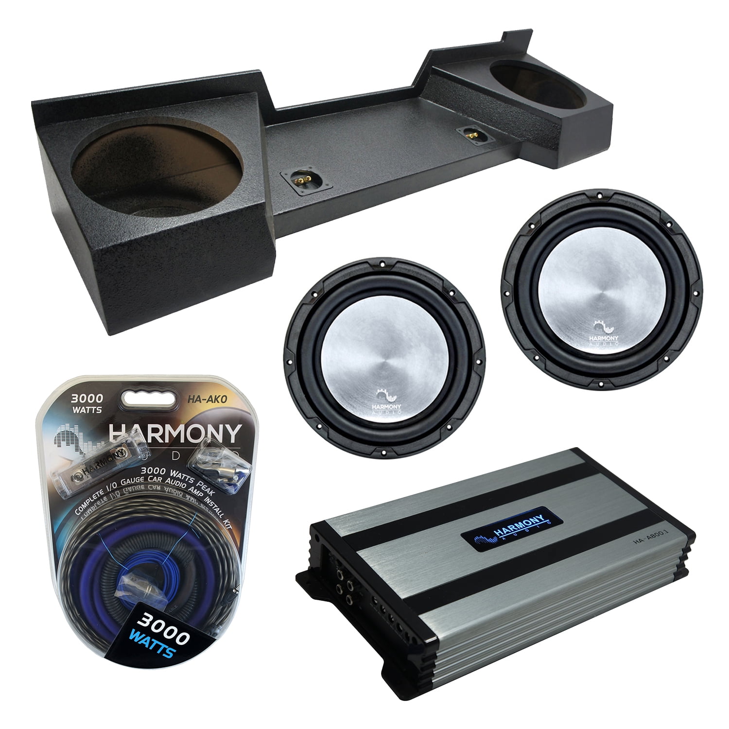 07-13 Chevy Silverado Ext Cab Truck Harmony A122 Dual 12 Rhino Sub Box ...