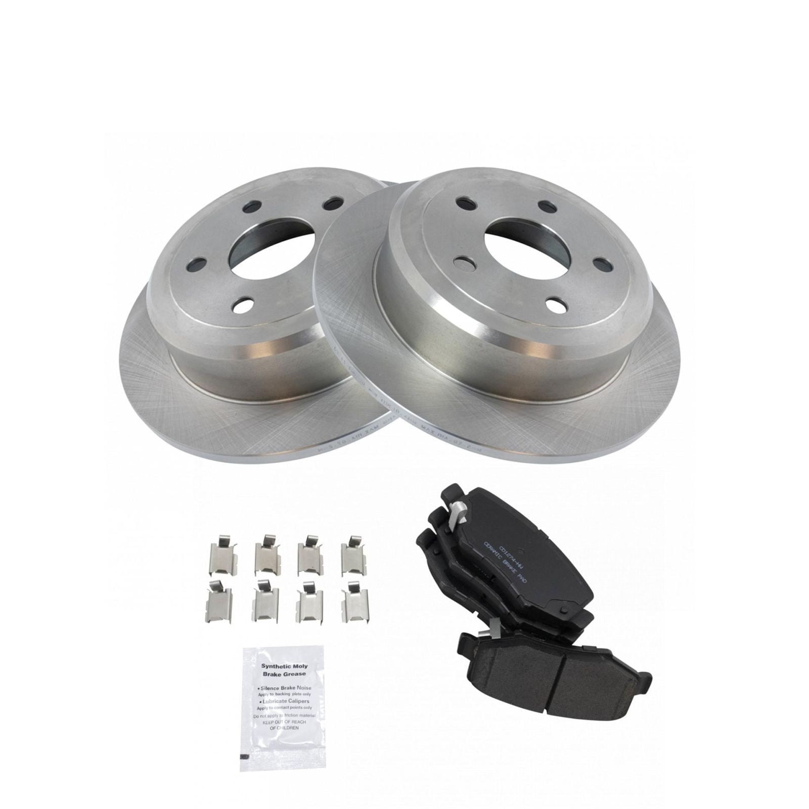07-17 for Jeep for Wrangler 18 JK Rear Ceramic Brake Pads & Rotor Kit ...