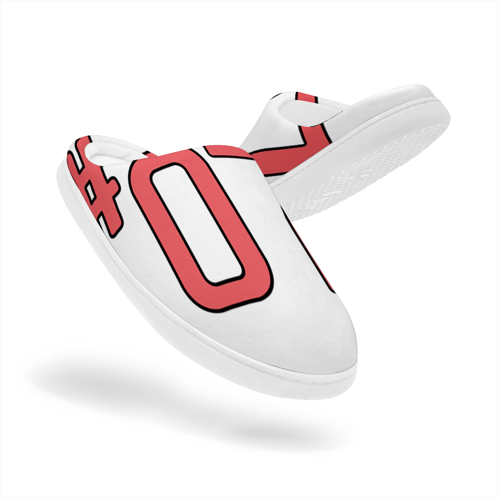 #07 Design,Womens Slippers Slip-On,Team Number 7,Comfy House Shoes for ...