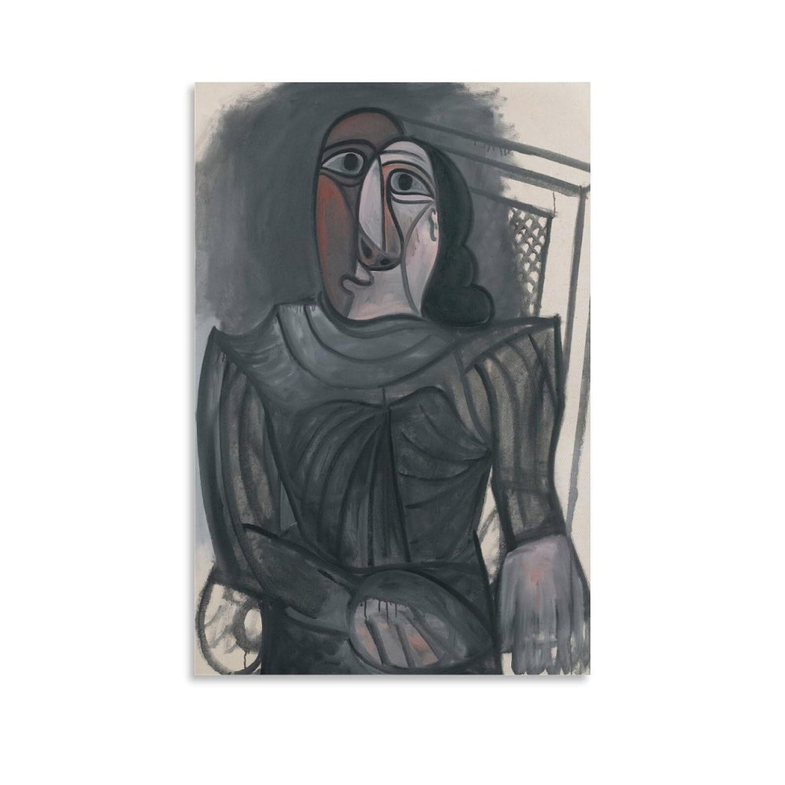 070-Pablo Picasso-Femme Assise (Femme Assise En Robe Grise), 1943 ...
