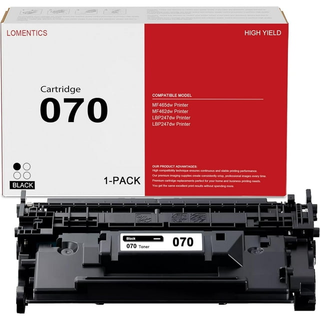 Canon 070 High-Quality Black Toner Cartridge, Laser Printer Supplies ...