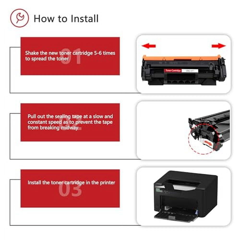 071 High-Yield Black Toner Cartridge 2-Pack Replacement for Canon 071 ...