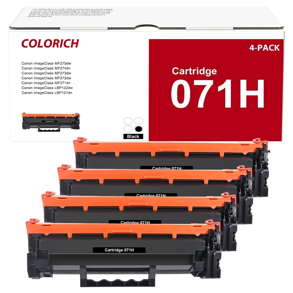 071H CRG-071H Black High Yield Toner Cartridge Compatible for Canon ...