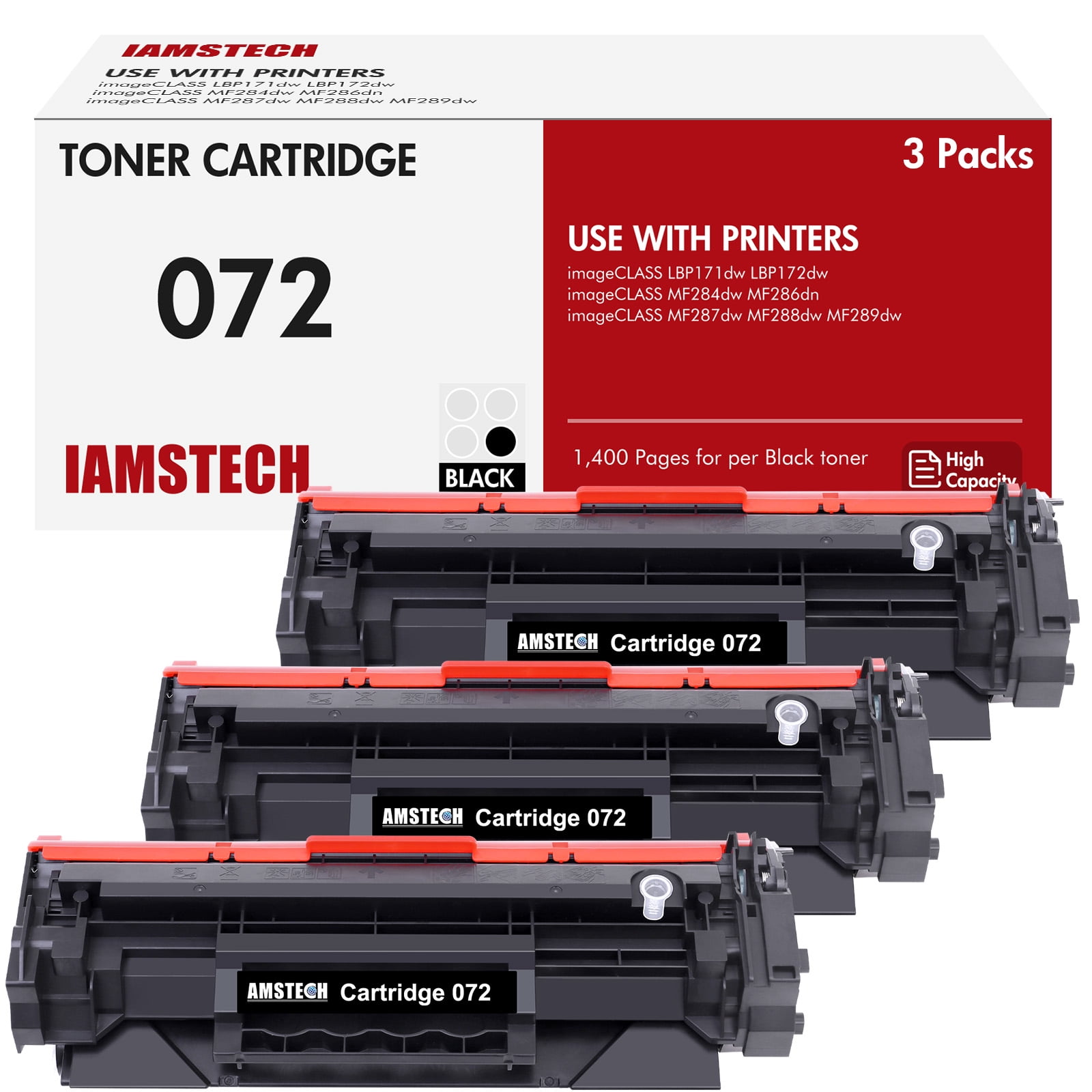 072 Toner Cartridge Replacement Compatible for Canon 072 072H Toner ...