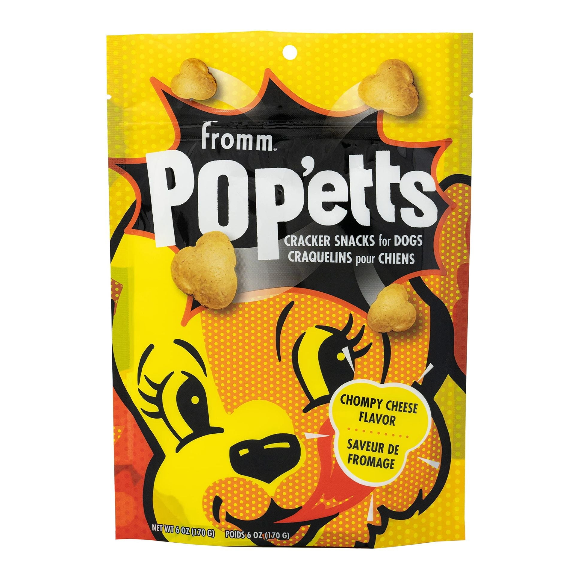 [072705123001] Fromm Pop'etts Chompy Cheese Cracker Dog Snacks ...