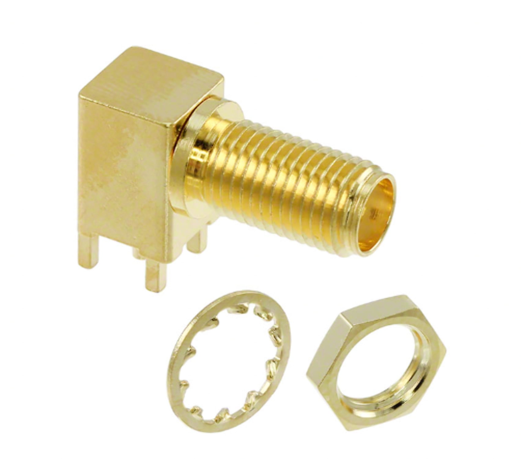 0732512201 SMA Connector Jack, Female Socket 50 Ohms Panel Mount ...