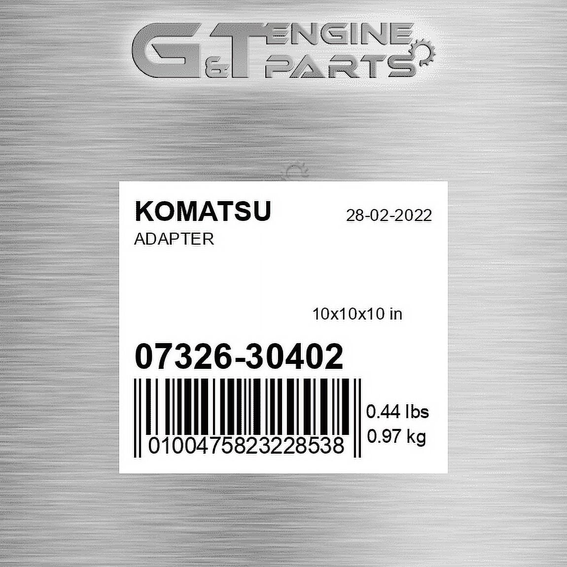 07326-30402 ADAPTER fits KOMATSU (New OEM) - Walmart.com