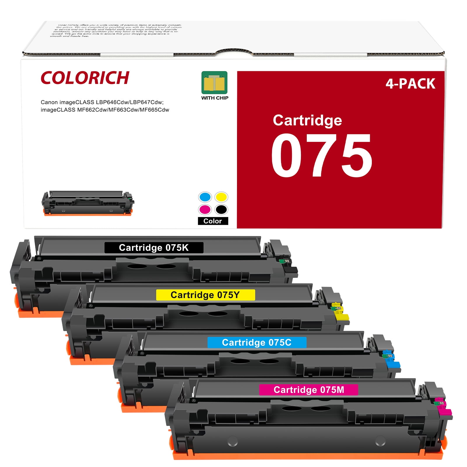 075 075H High Page Yield Toner Cartridge Compatible for Canon 075 075H ...