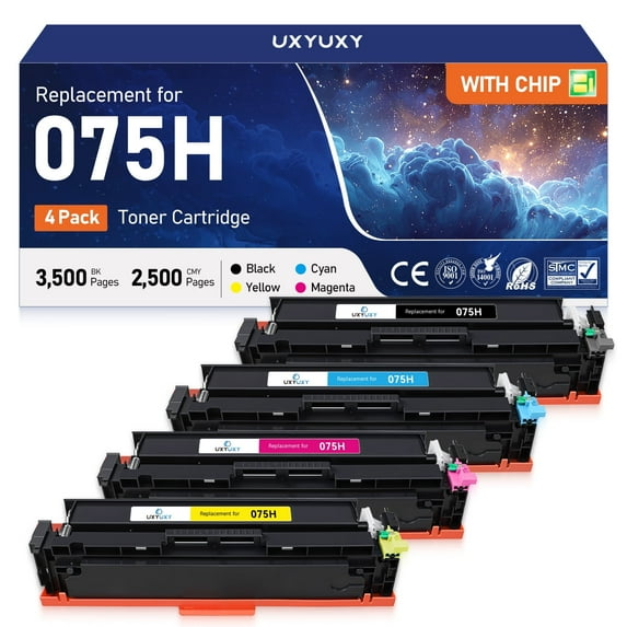 075H Toner Cartridge with New Chip Compatible for Canon 075 075H Toner ...