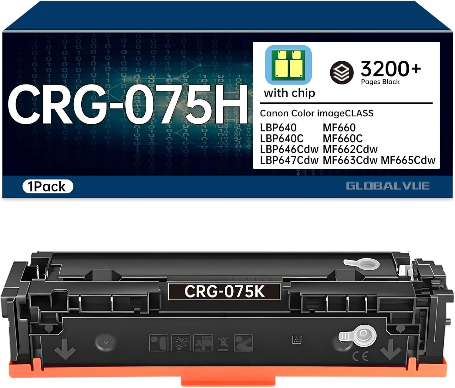 075H Toner Cartridges High Yield (with Chip) Compatible with Canon 075H ...