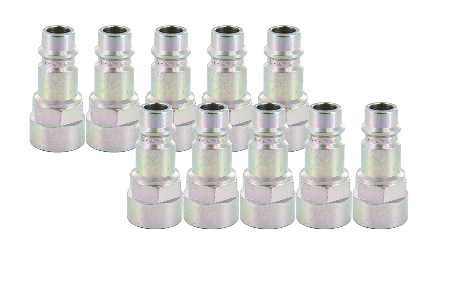 076201 (10 Pack) 1/4" Female NPT High Interchange Plug European Style ...