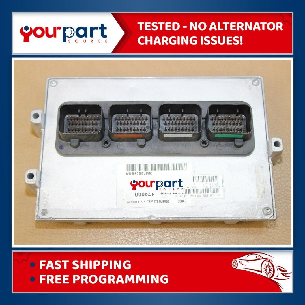 08 RAM 1500 5.7L A/T 4X4 ECU ECM PCM ENGINE CONTROL COMPUTER 05094507AI ...