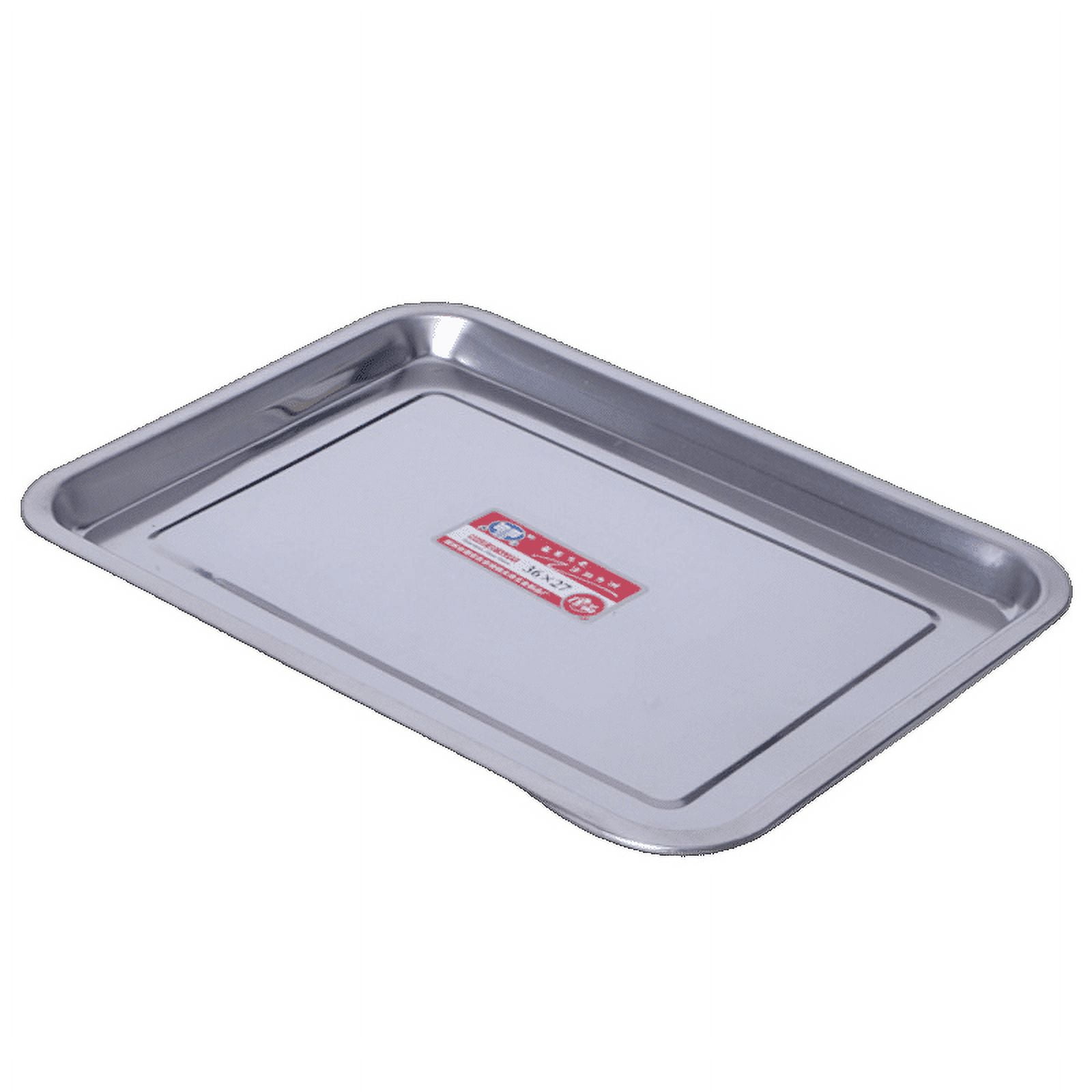 08 Stainless Steel Rectangular Tray Disk Square Plate Grill Barbecue ...