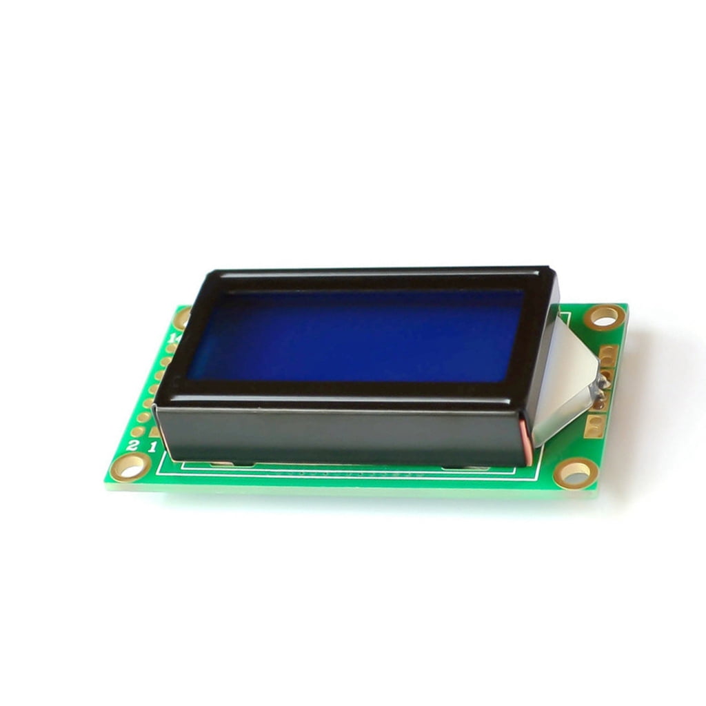 0802A LCD Display Module 8x2 Character Screen Blue/Green Backlight ...
