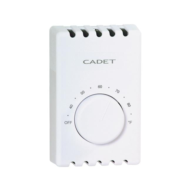 08122 Double Pole Wall Mount Thermostat White - Walmart.com