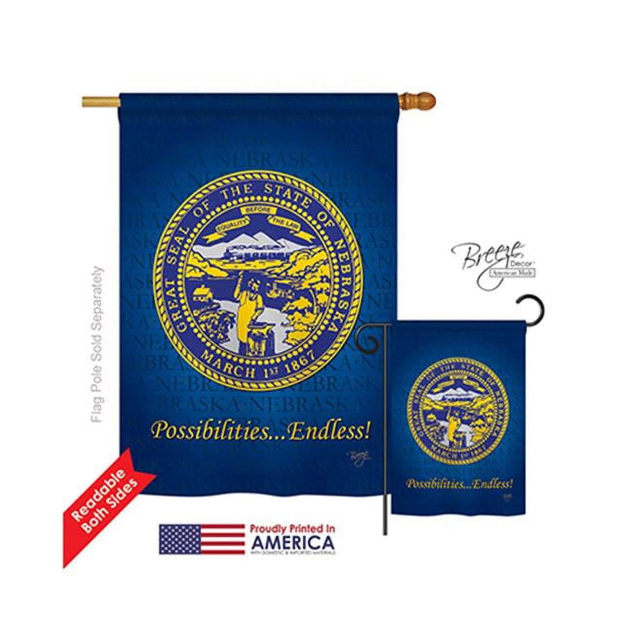 08144 States Nebraska 2-Sided Vertical Impression House Flag - 28 x 40 ...