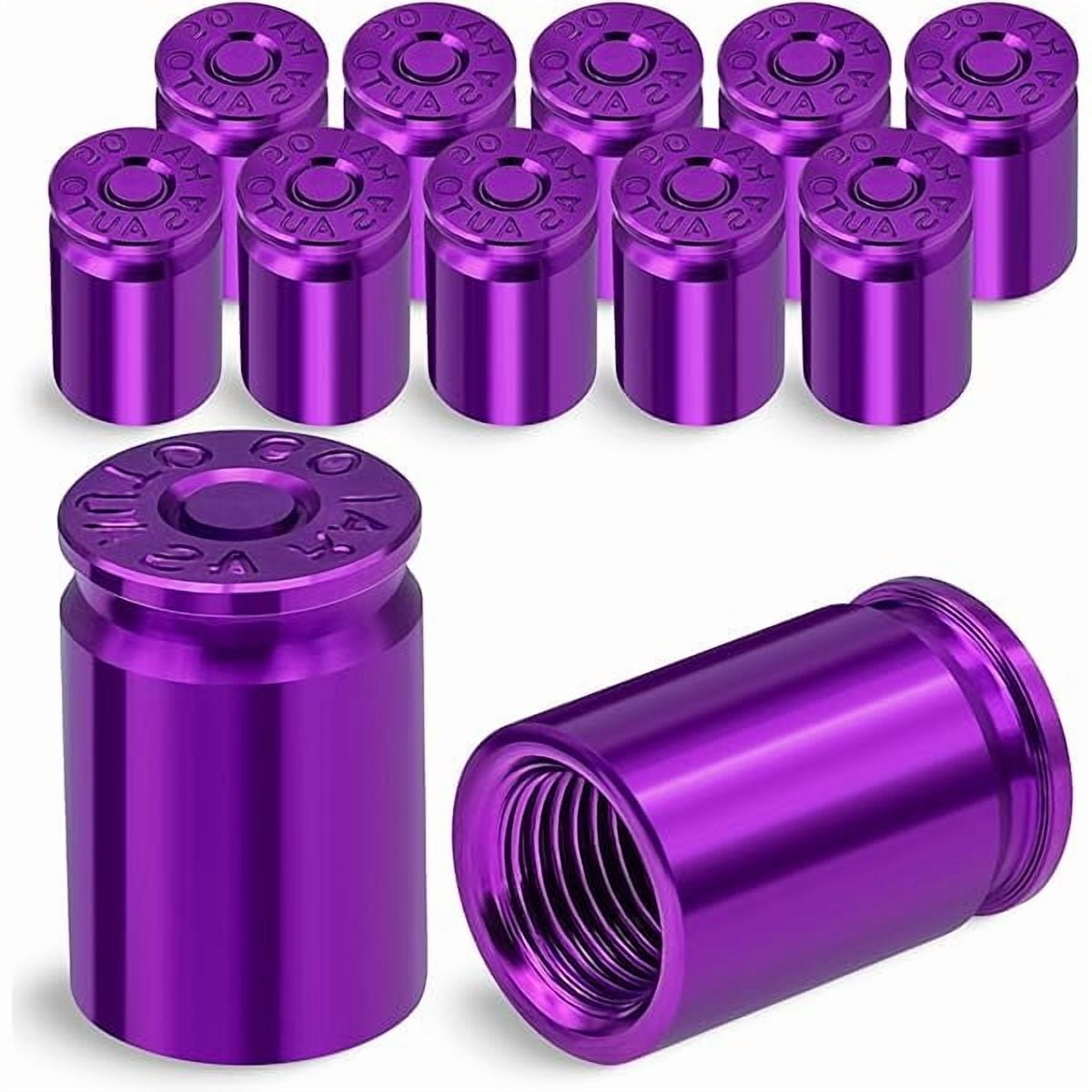 0829 12PCS Bullet Shell Tire Valve Stem Caps, Aluminum Alloy Car Air ...