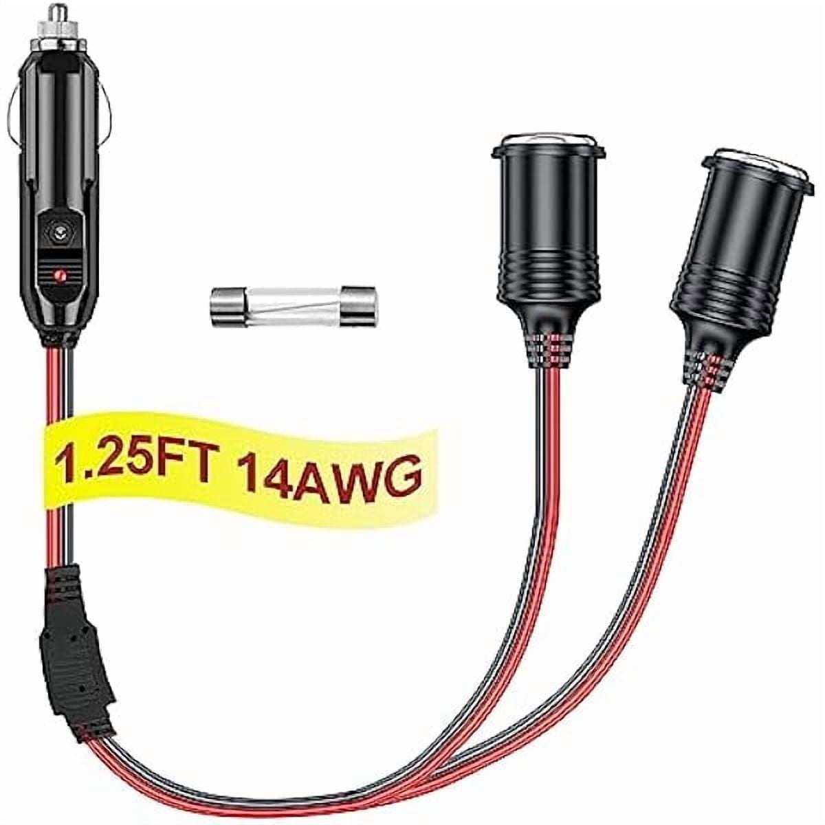0829 12V Cigarette Lighter Socket Splitter, 12 Volt Splitter 2 Socket 1 ...