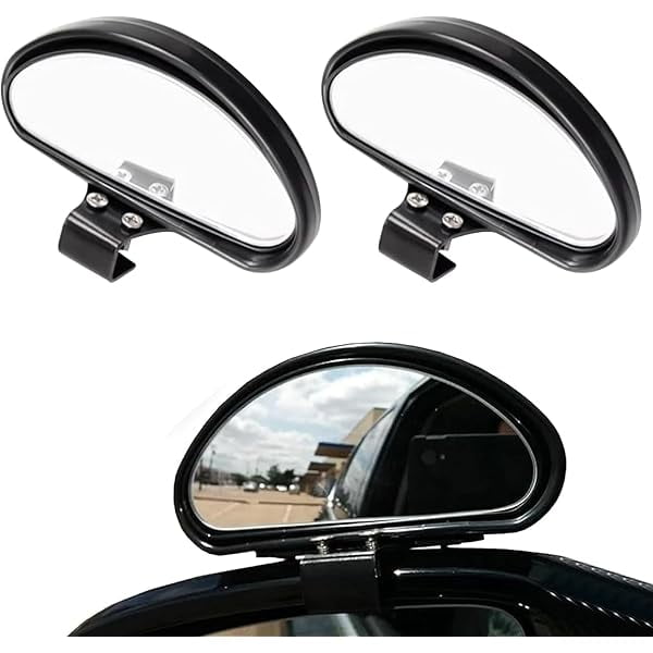 0829 2 PCS Car Blind Spot Mirrors, Adjustable Wide Angle Expanded View ...