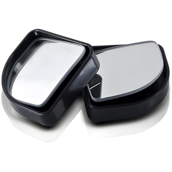 0829 2PCS Car Fan Shaped Blind Spot Mirrors, Safety HD Glass Wide Angle ...