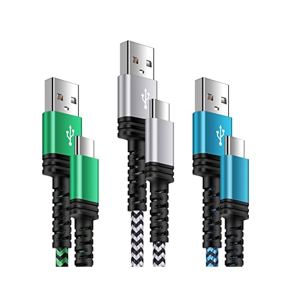 0829 [3Pack,6FT] Android Charger Cable Type C Fast Charging Cord for ...