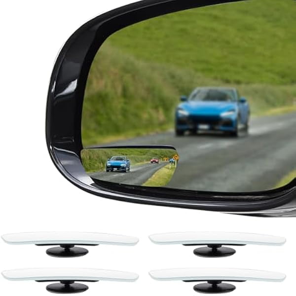 0829 4PCS Blind Spot Convex Car Mirror, Side Mirror Blindspot, Rear ...