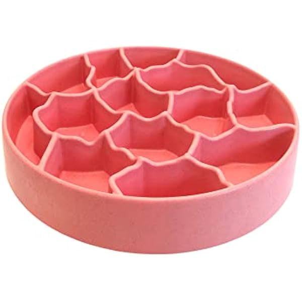 0829 8 Inch Slow Feeder Bowl, Bamboo Fiber Polypropylene, Anti-Gulping ...