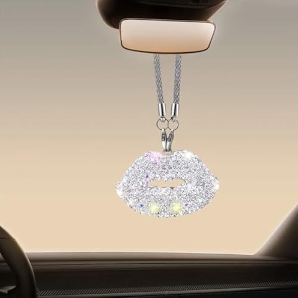 0829 Bling Lip Diamond Hanging Accessories for Women, Crystal ...