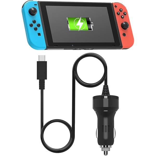 0829 '' Car Charger Compatible with Nintendo Switch/Switch OLED/Switch ...
