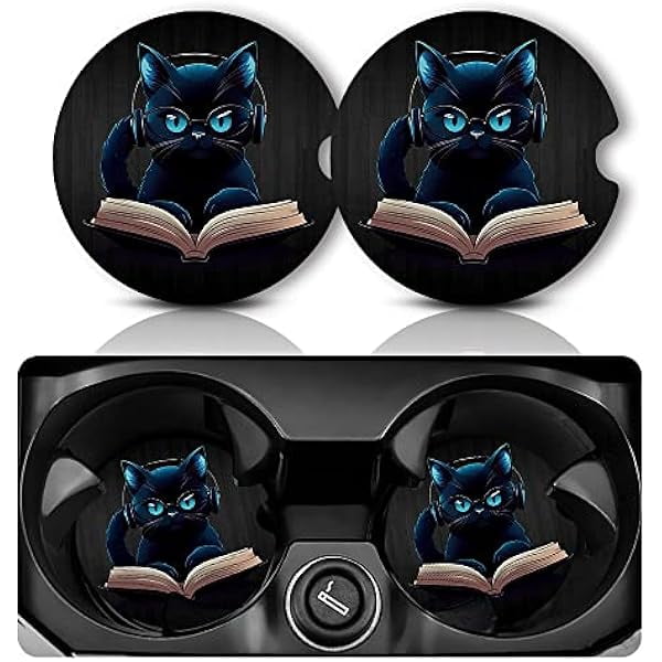 0829 Car Coasters for Cup Holders，2.75" Anti Slip Rubber Mat with A ...