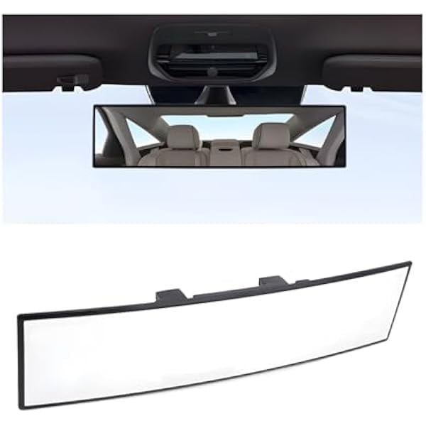 0829 Car Rear View Mirror, 12 Inch Panoramic Clip On Convex Auto ...