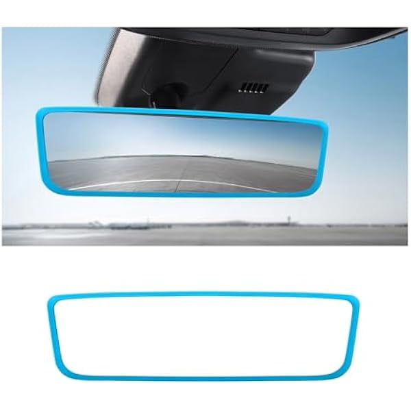 0829 Car Rear View Mirror Protector Frame, Silicone Auto Rearview ...
