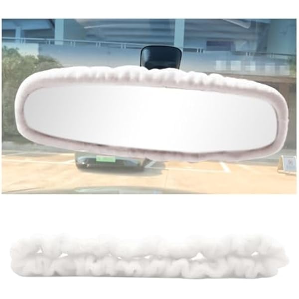 0829 Car Rearview Mirror Cover, Automotive Interior Elastic Comfortable ...
