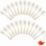 0829 Caviar Spoons Mother of Pearl Mop Spoons with Hand Craft W Round ...